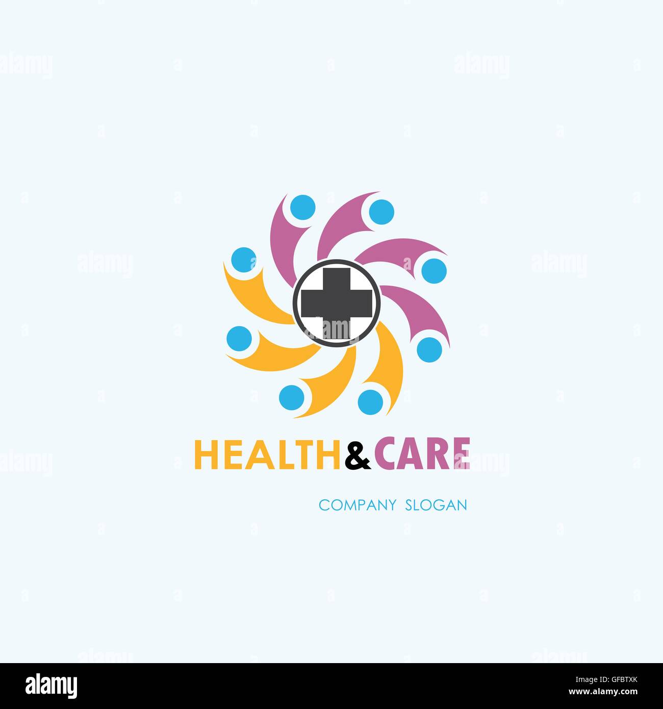 Health and wellness logo hi-res stock photography and images - Alamy
