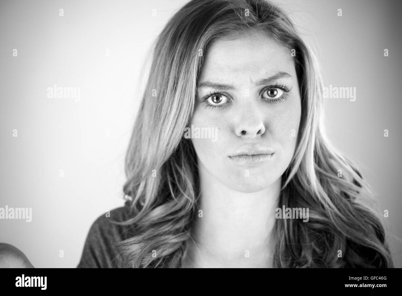 Confused model Black and White Stock Photos & Images - Alamy