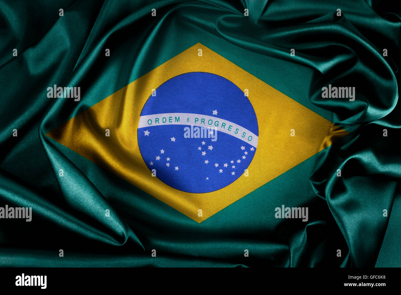 Waving brazilian flag hi-res stock photography and images - Alamy