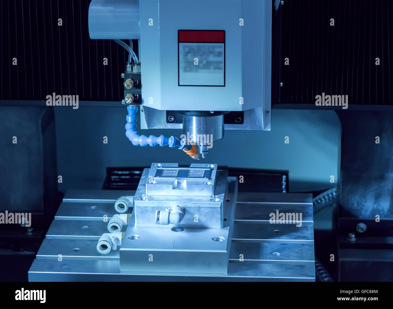 Details of CNC machine tools Stock Photo - Alamy