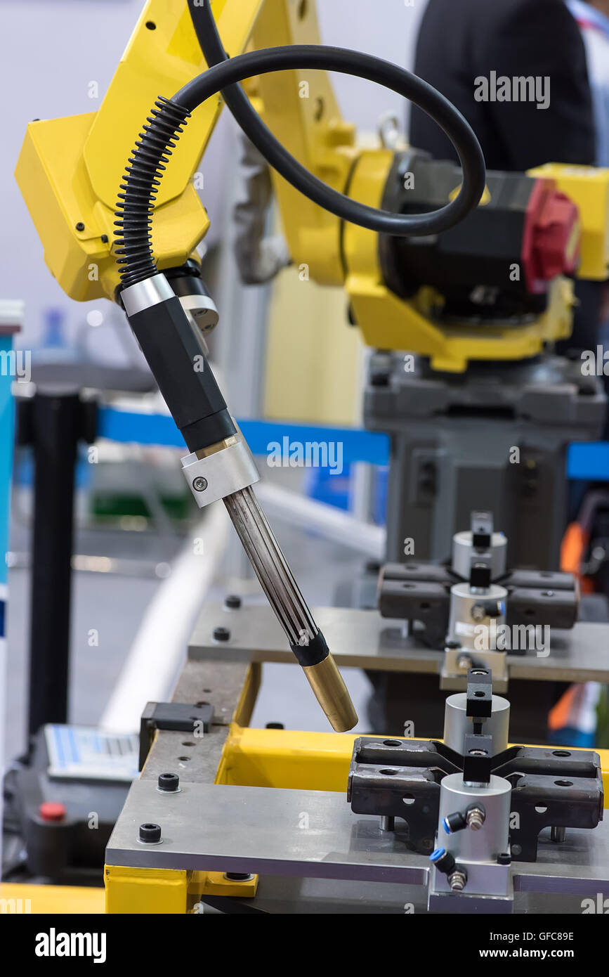 robotic hand machine tool at industrial manufacture factory Stock Photo ...