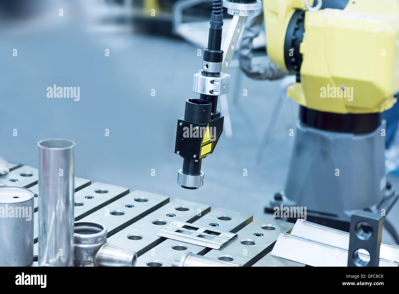 robotic hand machine tool at industrial manufacture factory Stock Photo ...