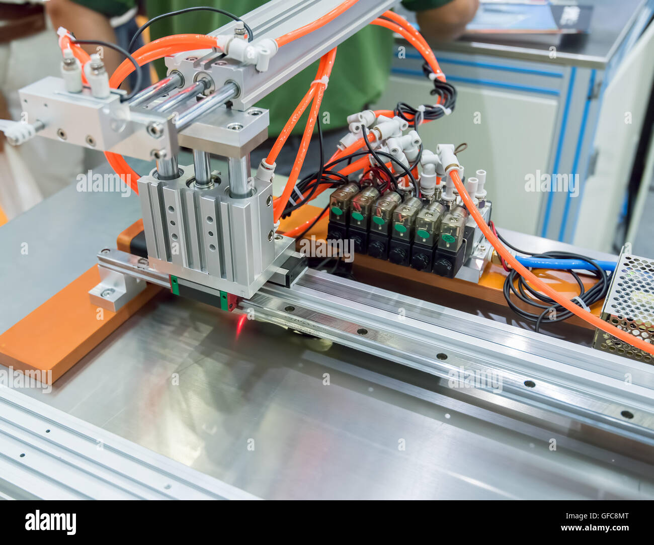 robotic hand machine tool at industrial manufacture factory Stock Photo ...