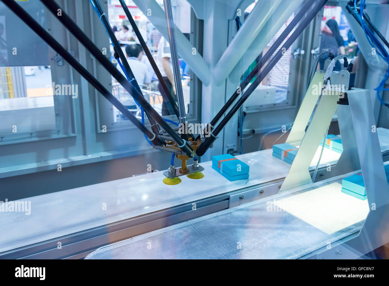 robotic hand machine tool at industrial manufacture factory Stock Photo ...