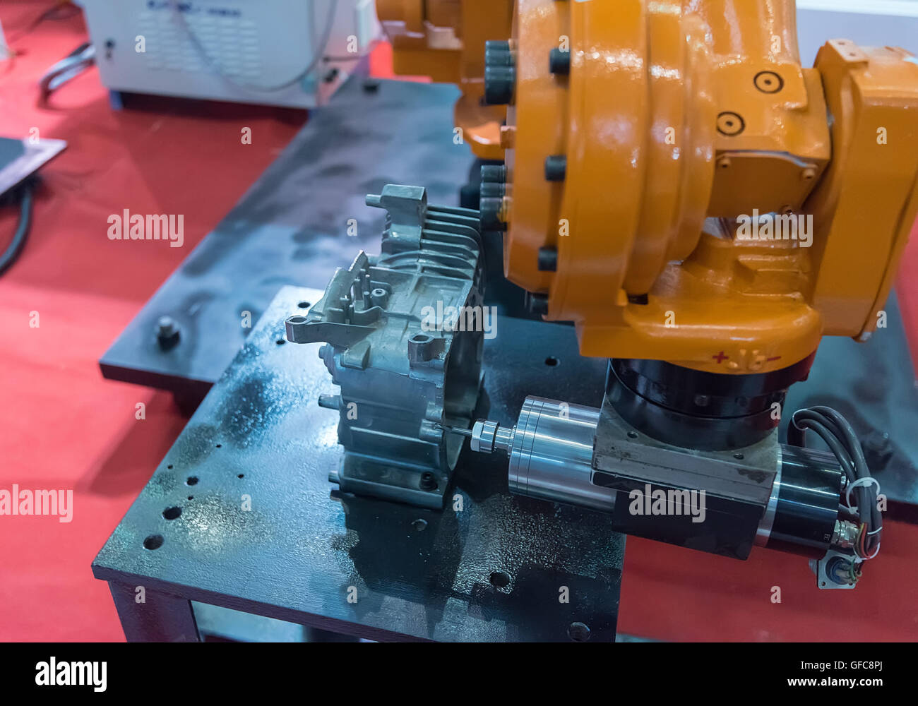 robotic hand machine tool at industrial manufacture factory Stock Photo ...