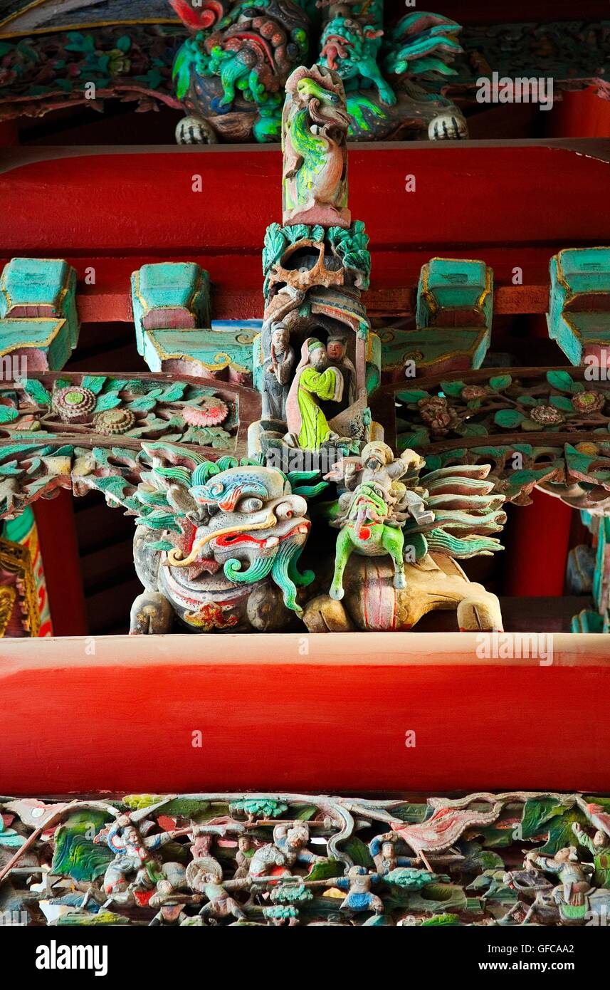 Yantai China. Temple of the Heavenly Queen also known as Fujian ...