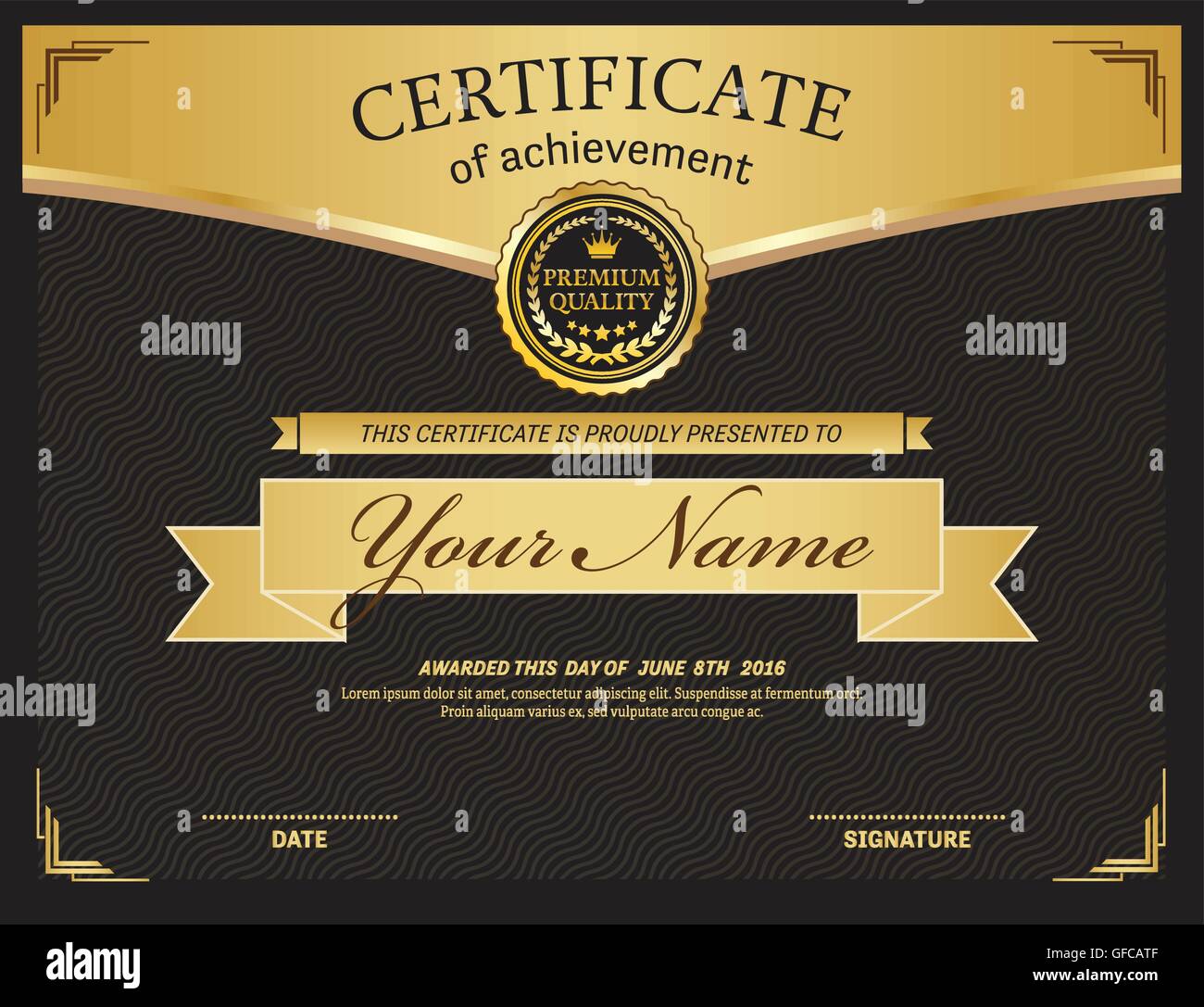 certificate diploma template vector illustration design Stock Vector ...