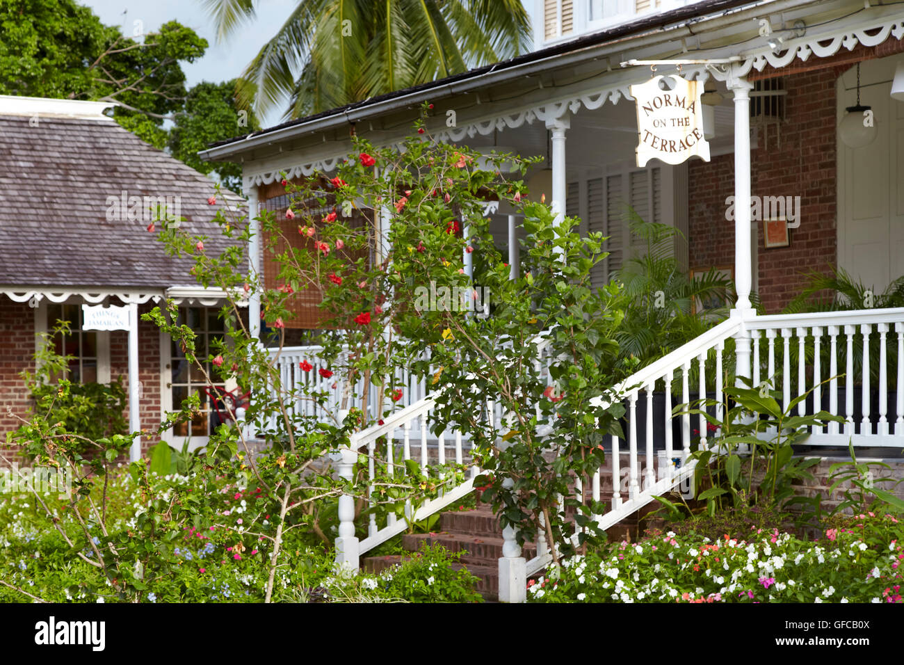 Facade of a restaurant, Jamaica 2000-01-01 12:00:32 AM Stock Photo - Alamy