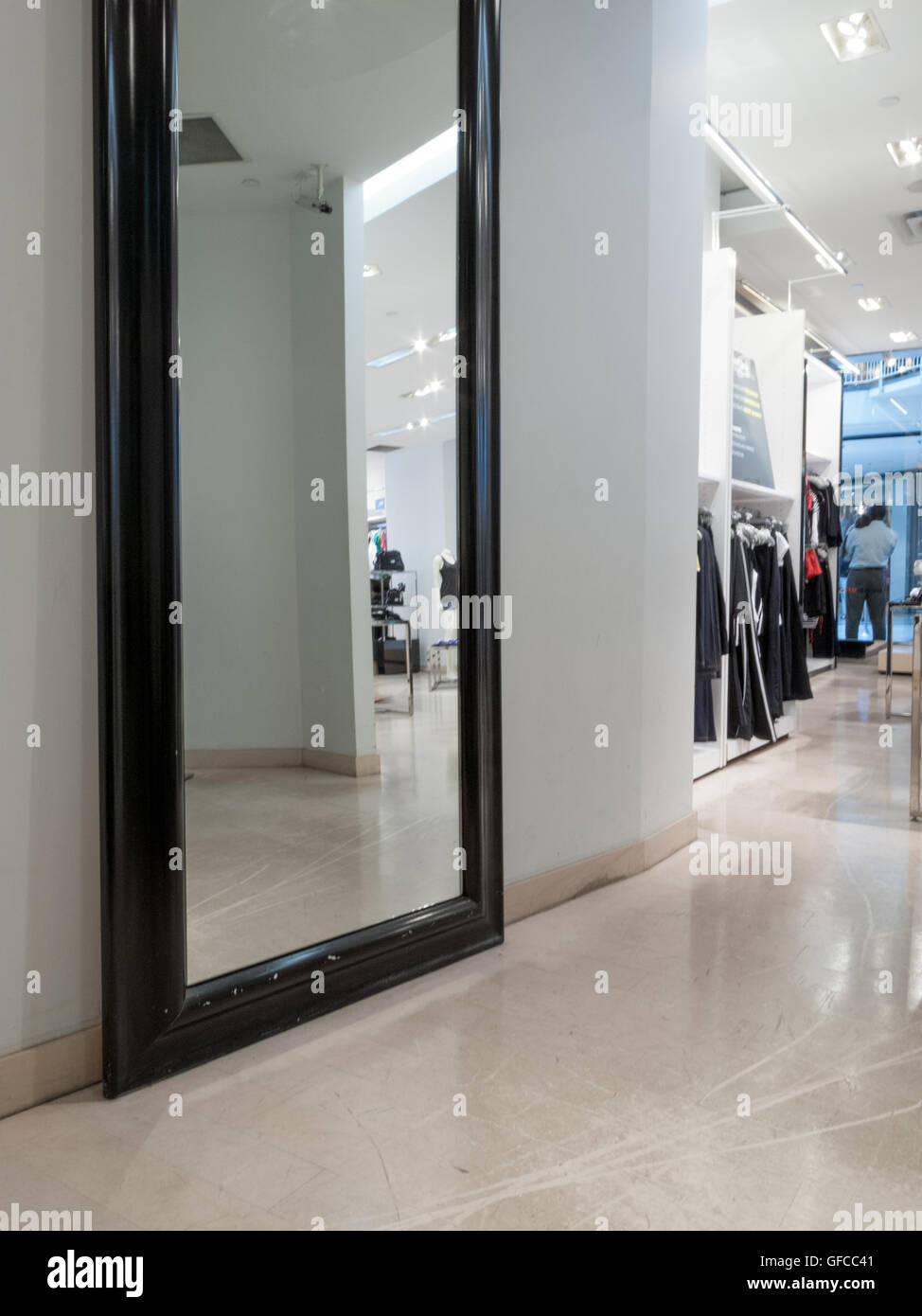 Interiors of a clothing store Stock Photo - Alamy