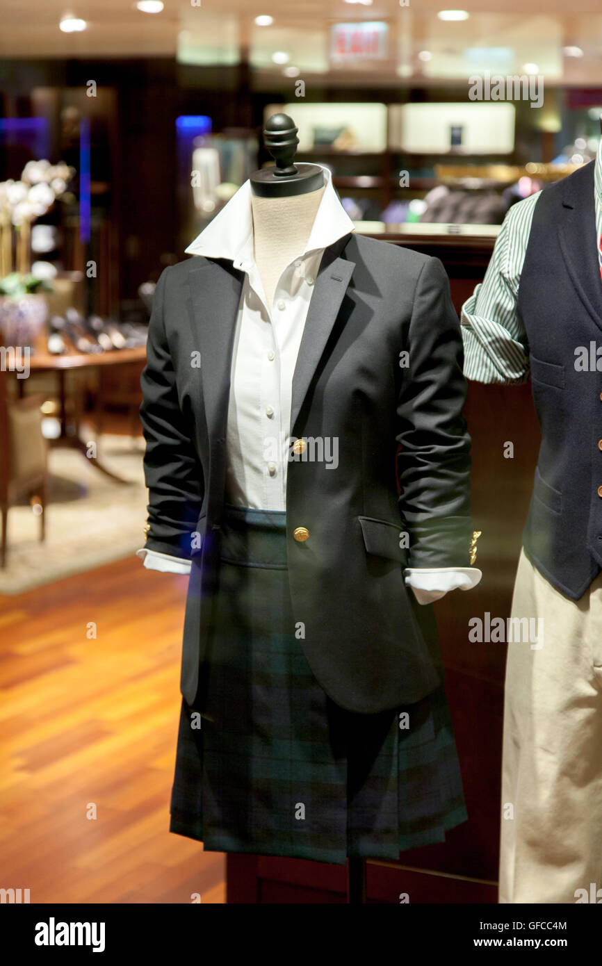 Female formal clothing in a store, Chicago, Cook County, Illinois, USA ...