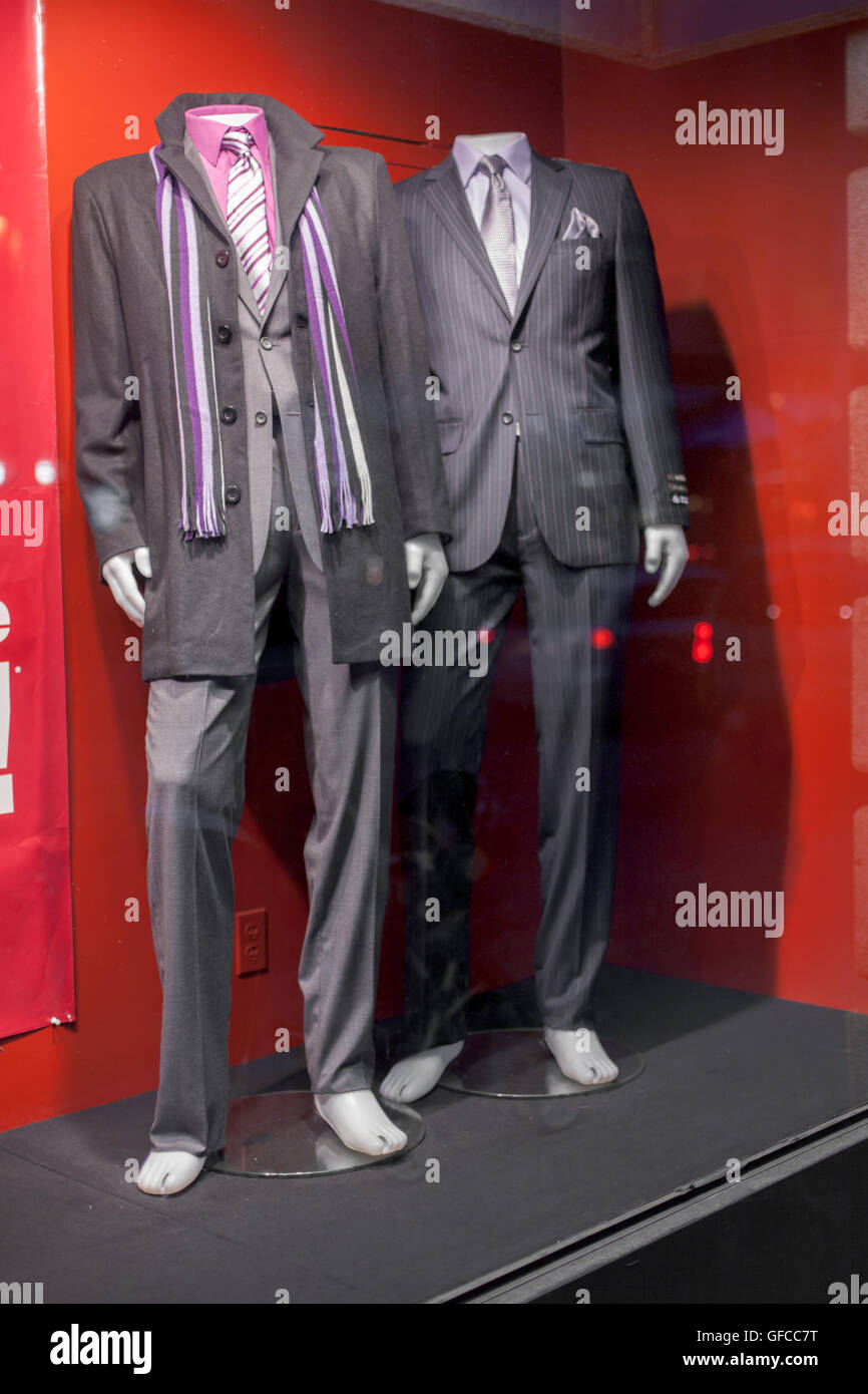 Mannequins in suits hi-res stock photography and images - Alamy