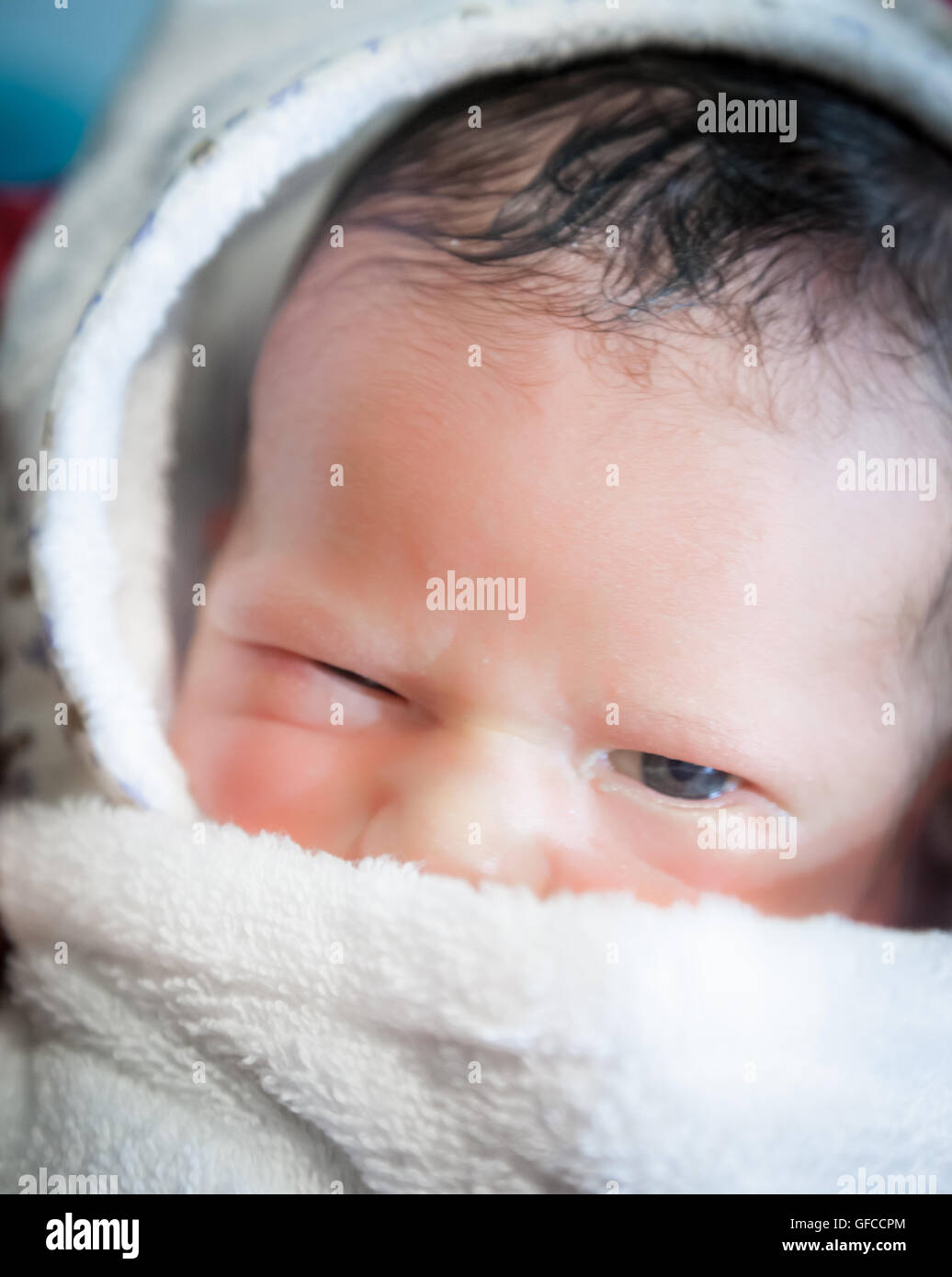 Premature newborn baby wrapped hi-res stock photography and images - Alamy