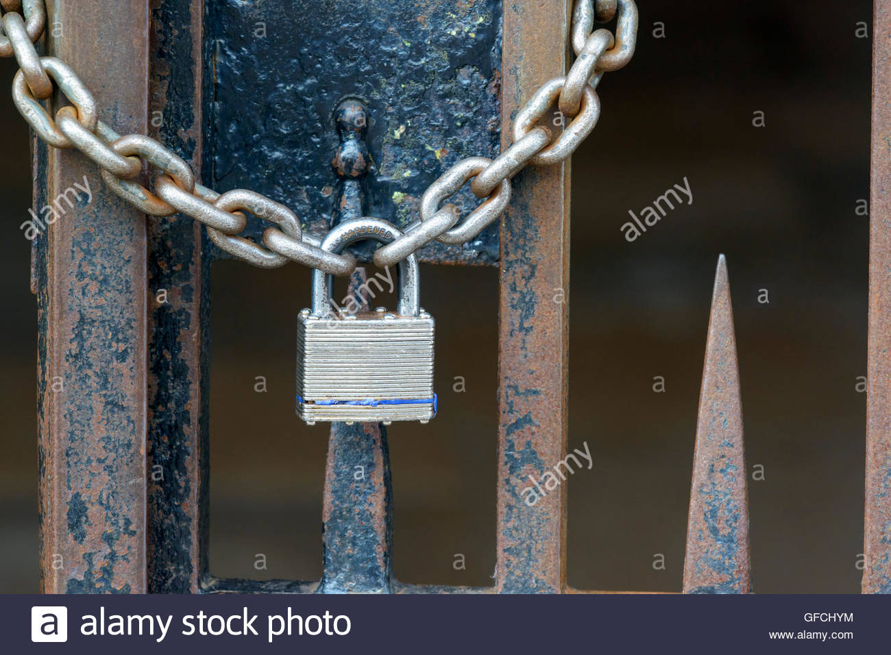 Padlocked Gates High Resolution Stock Photography and Images - Alamy
