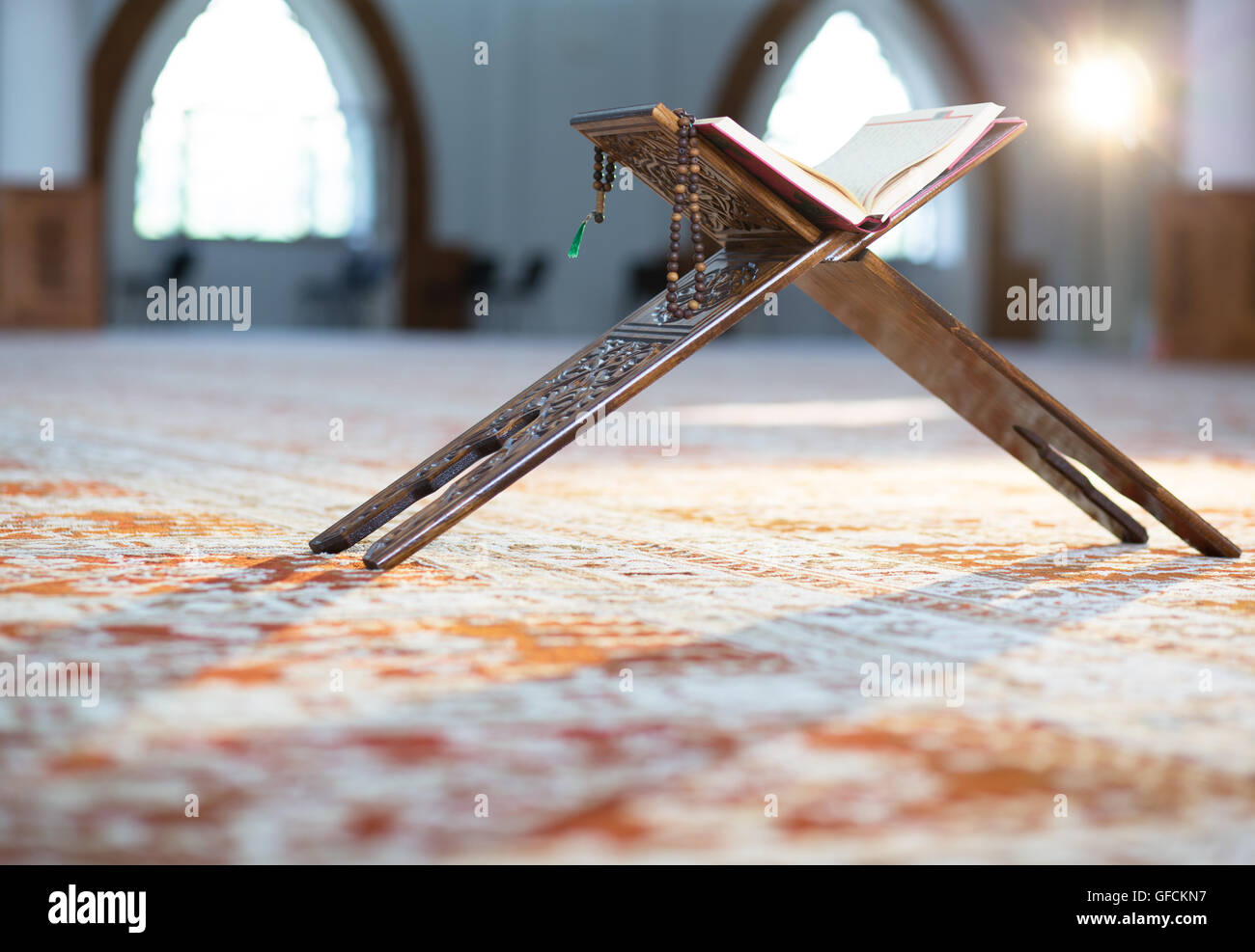 Quran - holy book of Muslims, in the mosque Stock Photo - Alamy