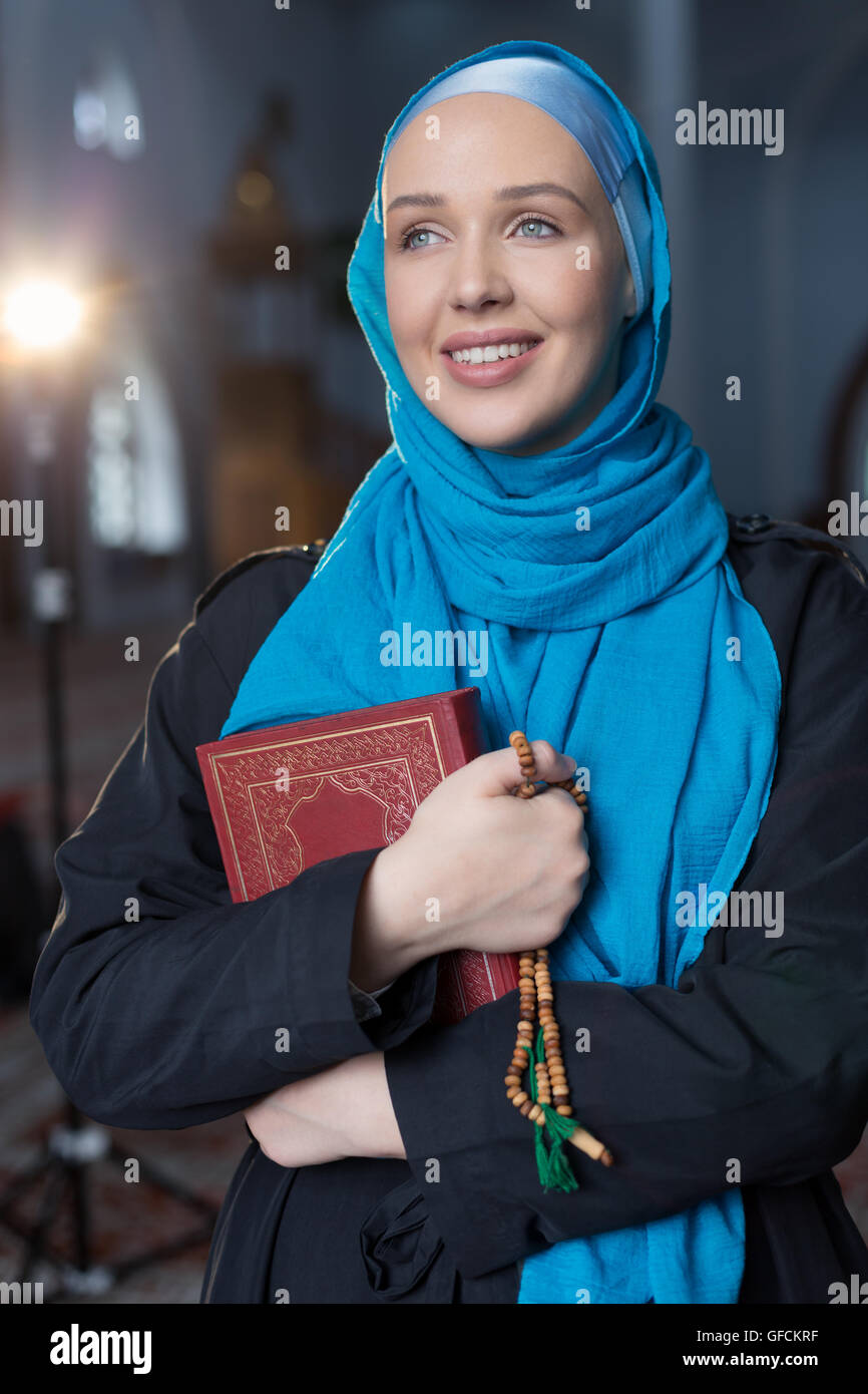 young muslim woman praying for Allah, muslim God Stock Photo - Alamy
