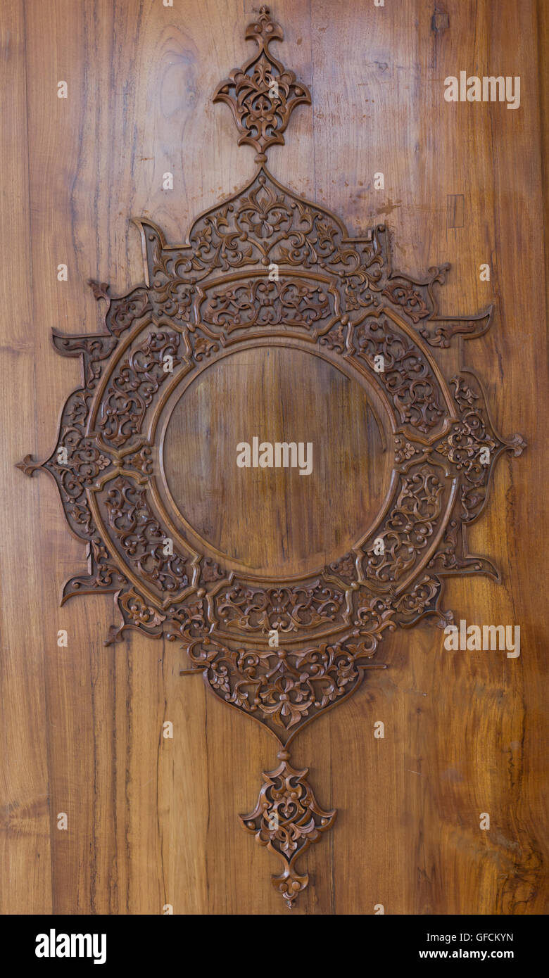 Old Decorative Islamic Wood Art Background Stock Photo - Alamy