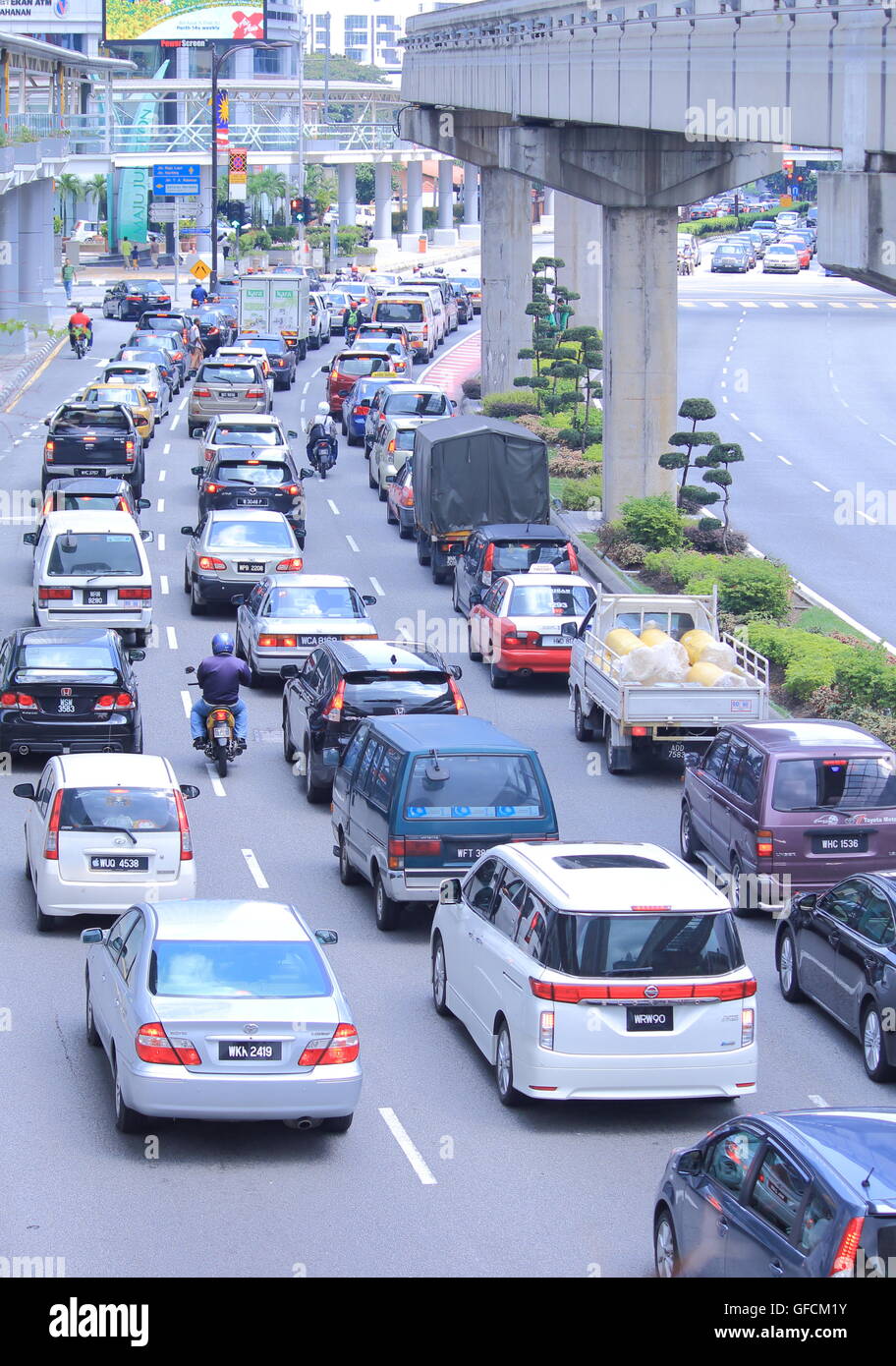 Traffic Jamin Kuala Lumpur Malaysia Stock Photo - Alamy
