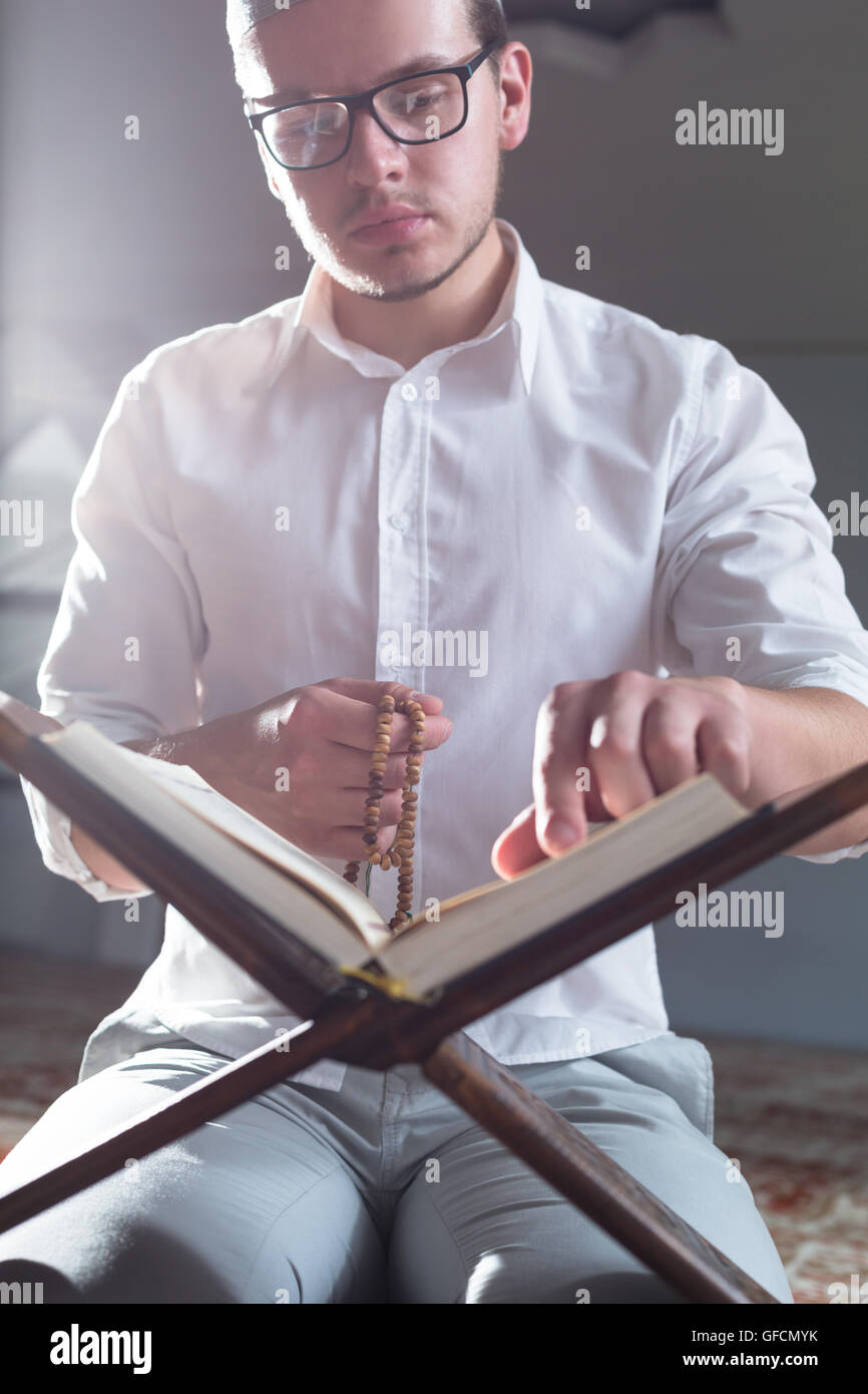 Muslim Praying In Mosque Stock Photo - Alamy