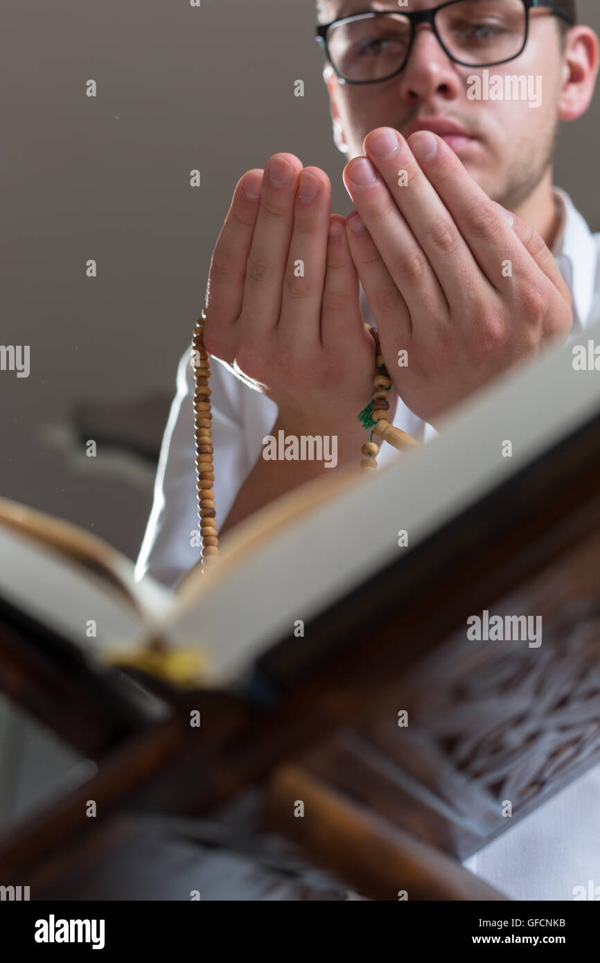 Closeup of Islamic Book Holy Quran Stock Photo - Alamy