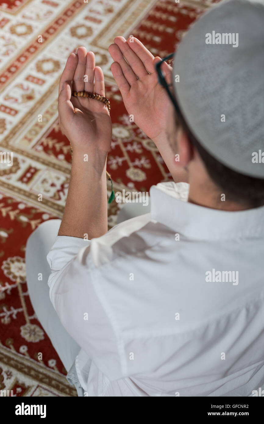 Muslim Praying In Mosque Stock Photo - Alamy
