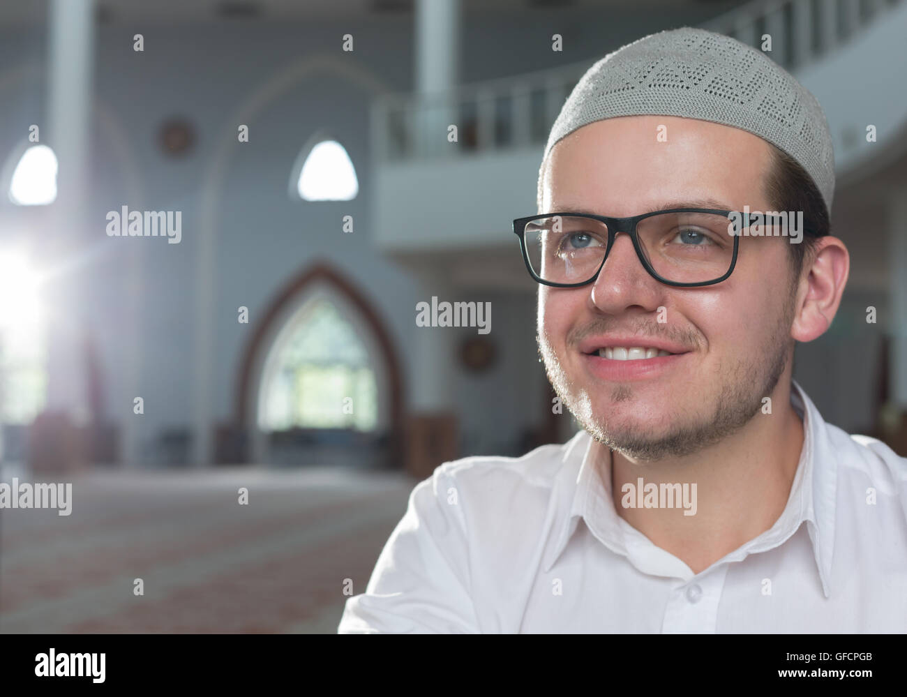 Muslim Praying In Mosque Stock Photo - Alamy