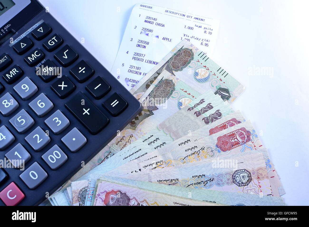 Close up Dirhams currency, United Arab Emirates Stock Photo - Alamy