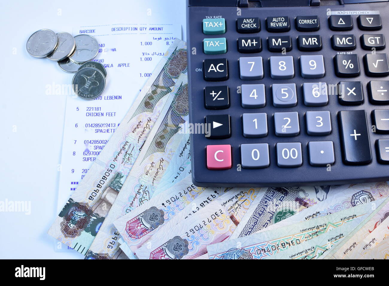 Close up Dirhams currency, United Arab Emirates Stock Photo - Alamy