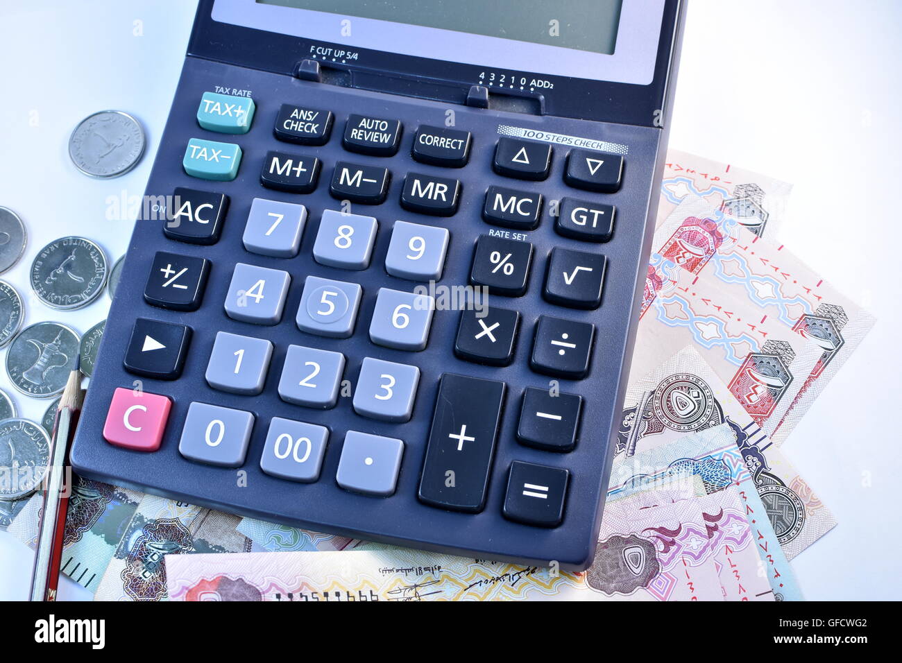 Close up Dirhams currency, United Arab Emirates Stock Photo - Alamy