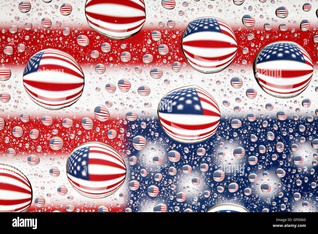 Reflection american flag in water hi-res stock photography and images ...