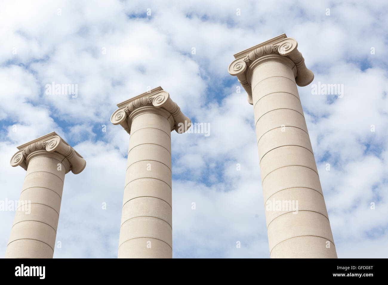 Three classical architectural columns hi-res stock photography and ...