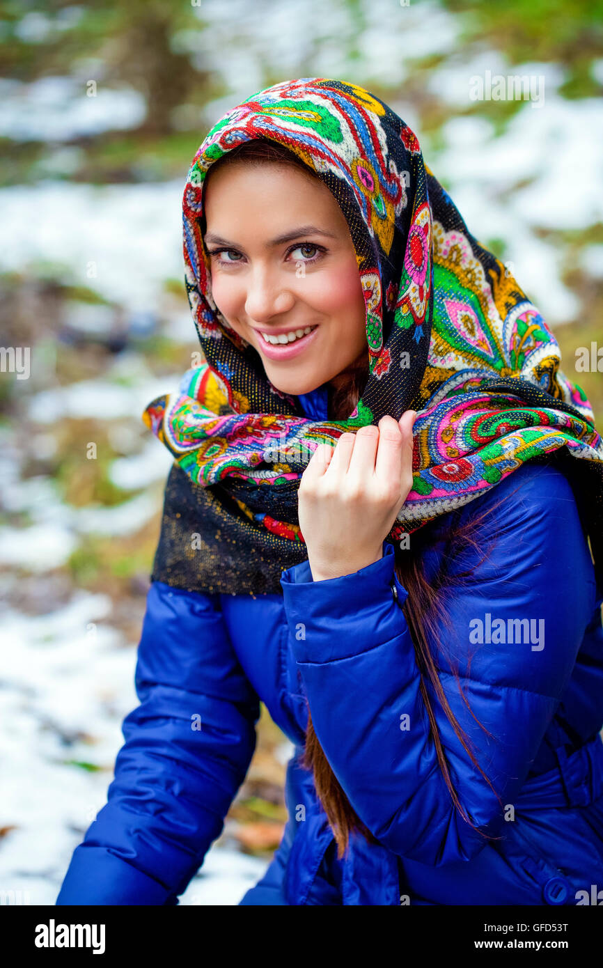 Russian brunette hi-res stock photography and images - Alamy