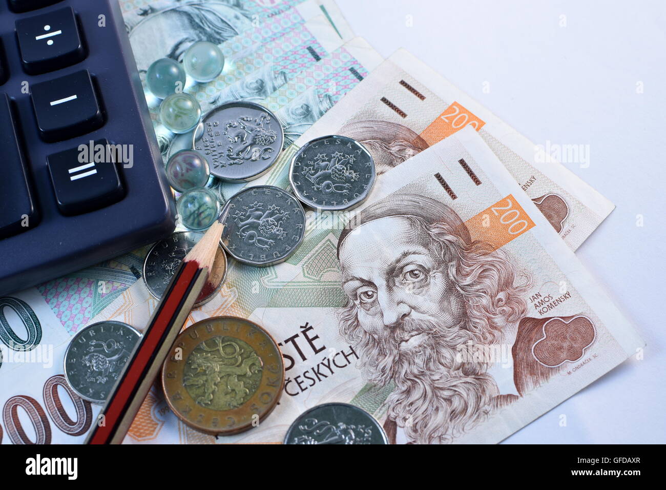 Czechia banknote hi-res stock photography and images - Alamy