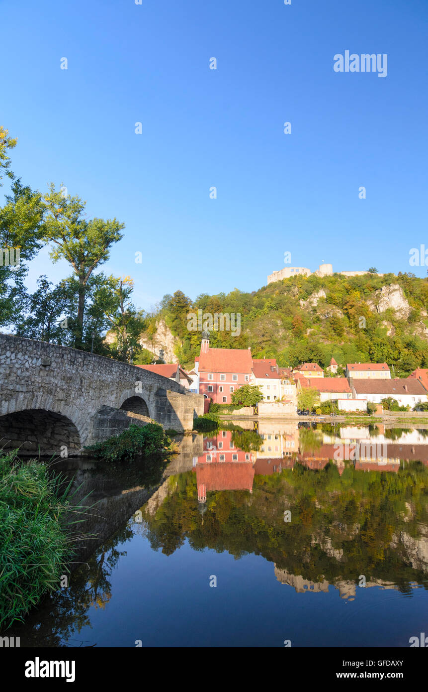 Old town hall and the kallmunz castle hi-res stock photography and ...