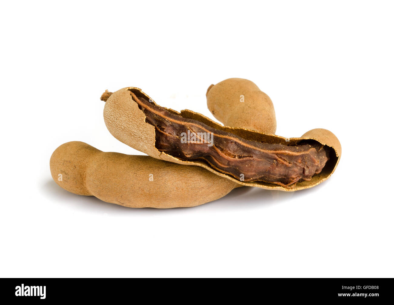 Group of sweet Tamarind isolated on white background Stock Photo - Alamy