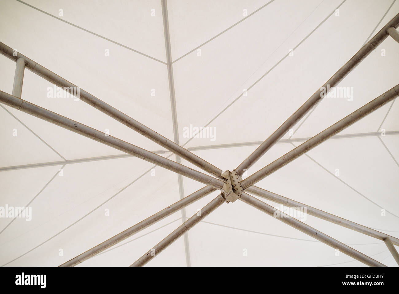 Structure of white canvas roof tents , vintage style Stock Photo - Alamy