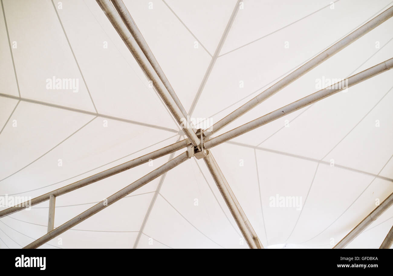 Structure of white canvas roof tents , vintage style Stock Photo - Alamy