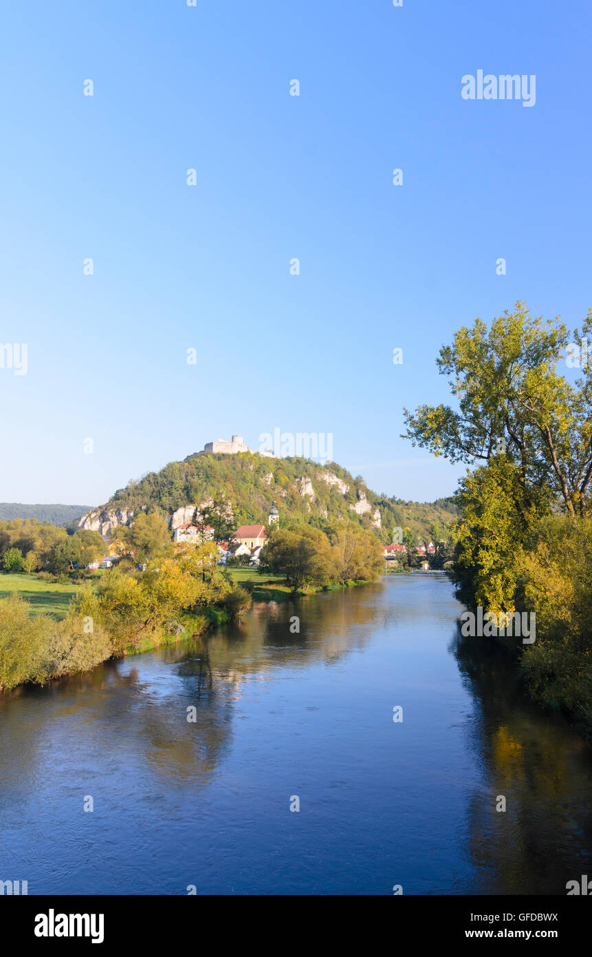 Kallmünz: River Naab and Kallmünz Castle, Germany, Bayern, Bavaria ...