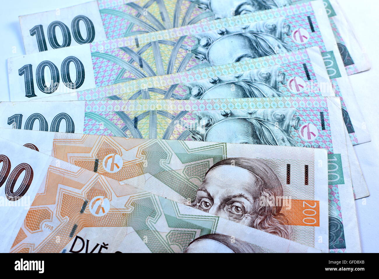 Close up Czech Koruna currency, Czech Republic Stock Photo - Alamy