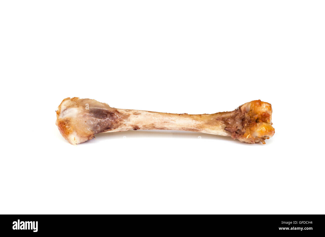 The chicken bone on a white background Stock Photo - Alamy
