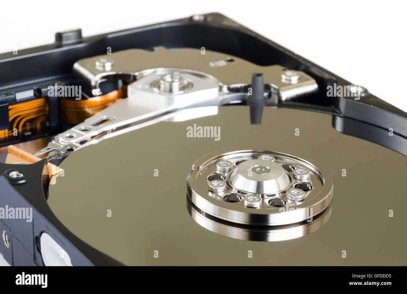 hard disk drive isolated on white background Stock Photo - Alamy