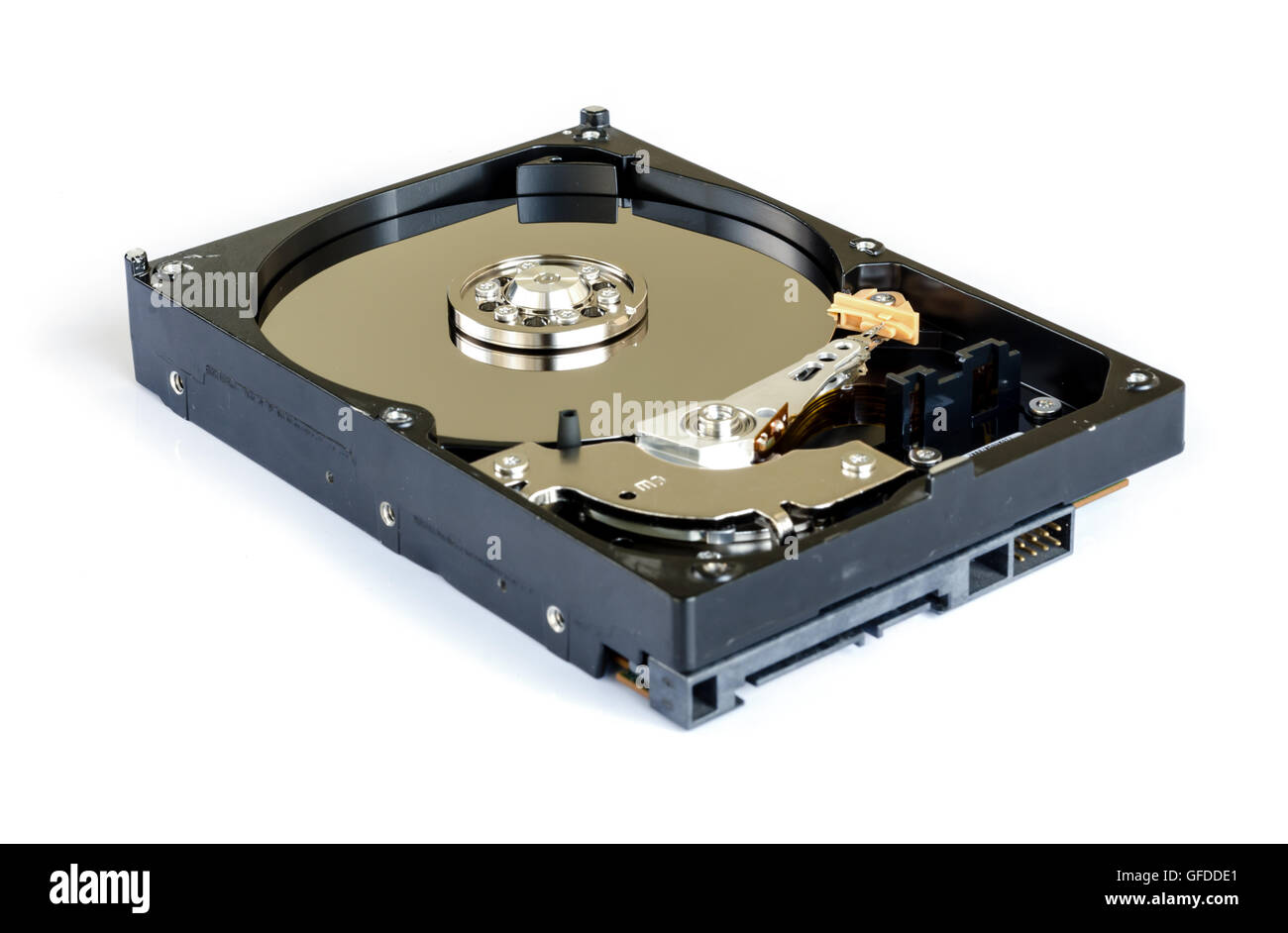 hard disk drive isolated on white background Stock Photo - Alamy