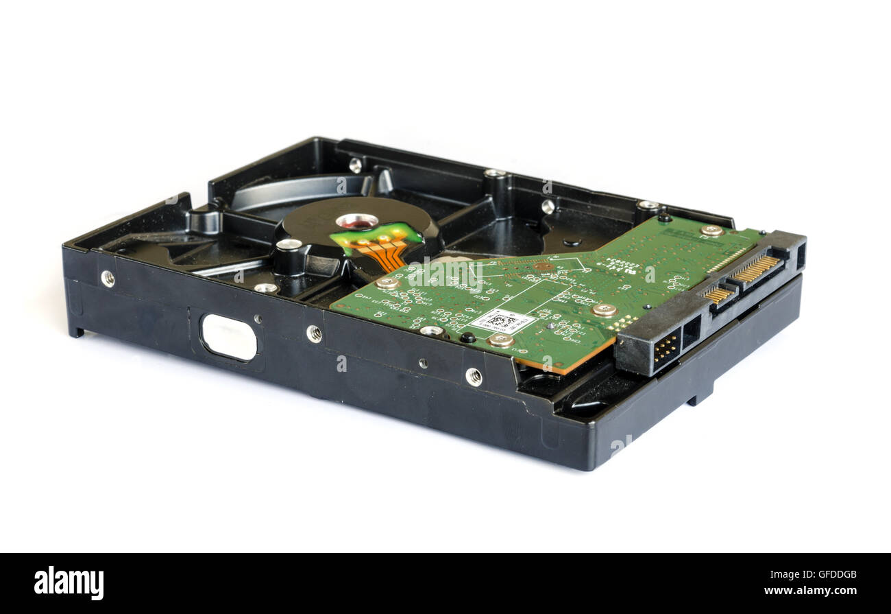 hard disk drive isolated on white background Stock Photo - Alamy