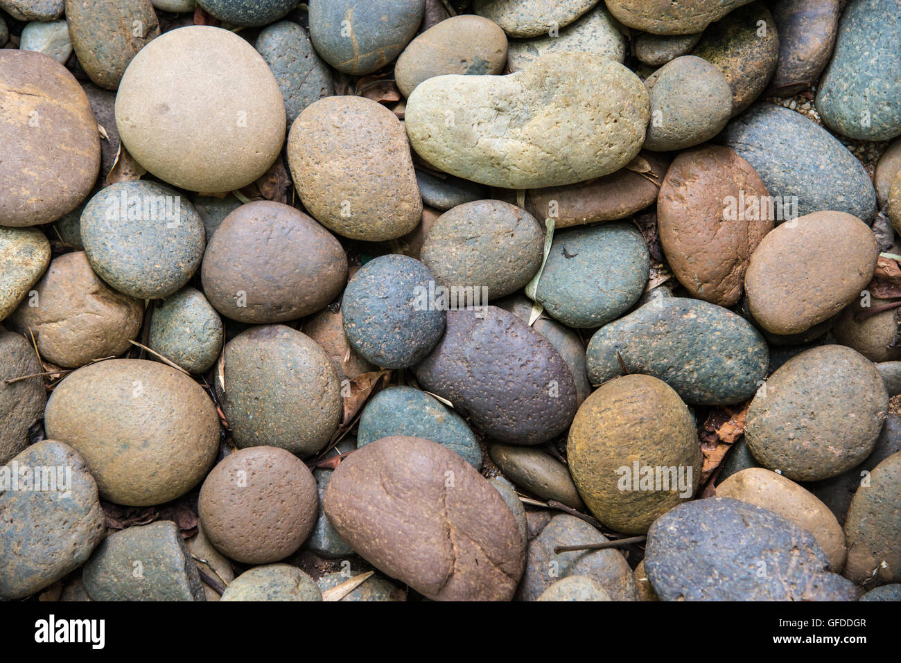 abstract background with dry round pebble stones Stock Photo - Alamy