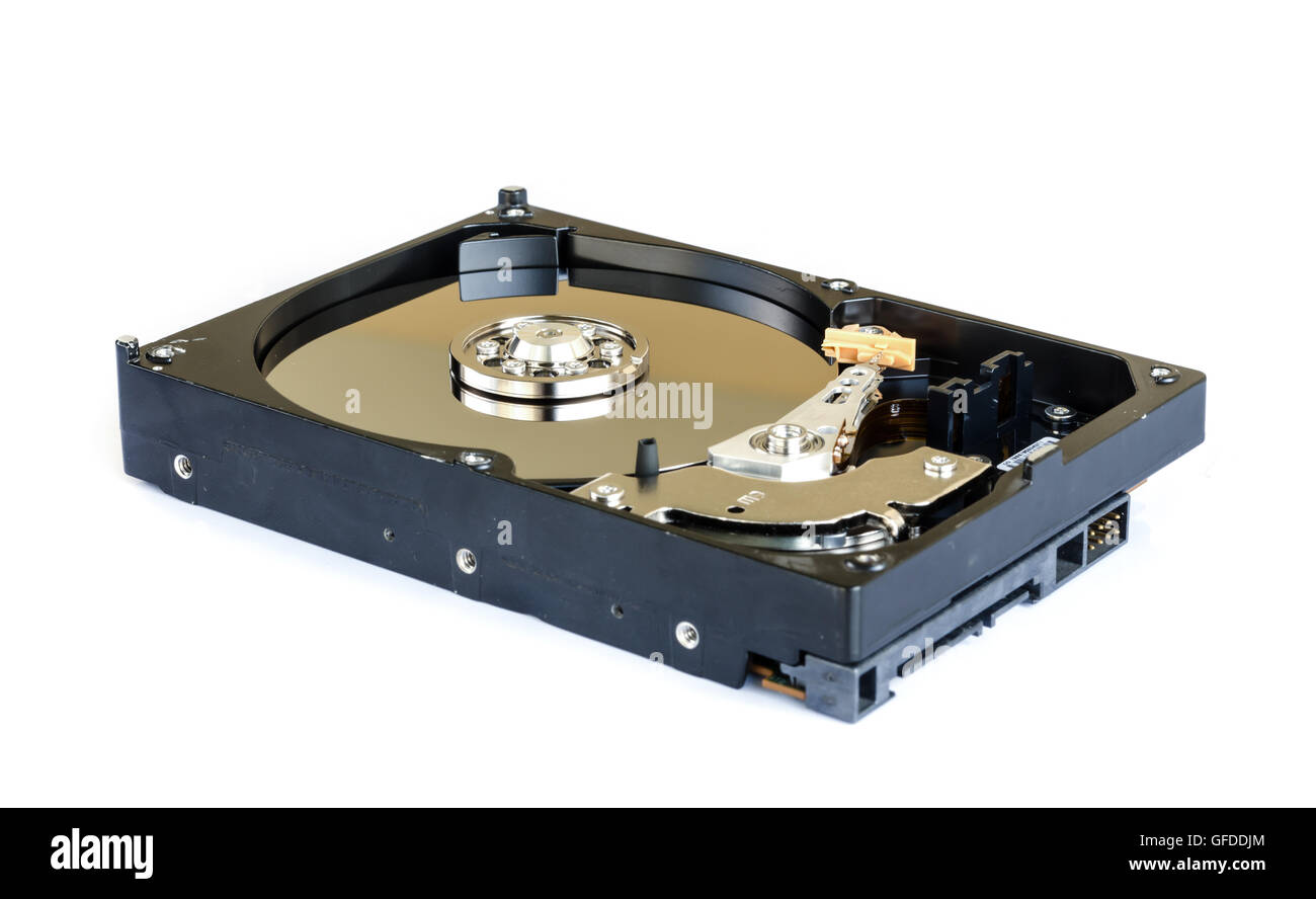 hard disk drive isolated on white background Stock Photo - Alamy