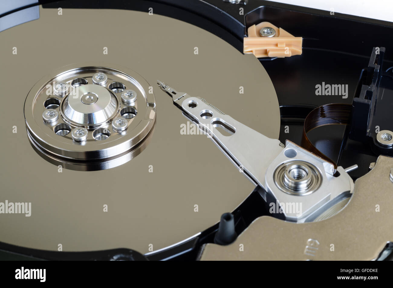 hard disk drive isolated on white background Stock Photo - Alamy
