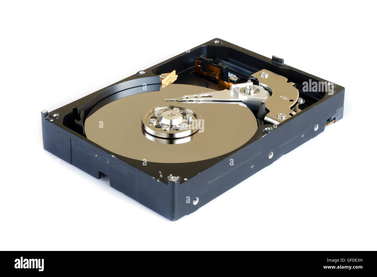 hard disk drive isolated on white background Stock Photo - Alamy