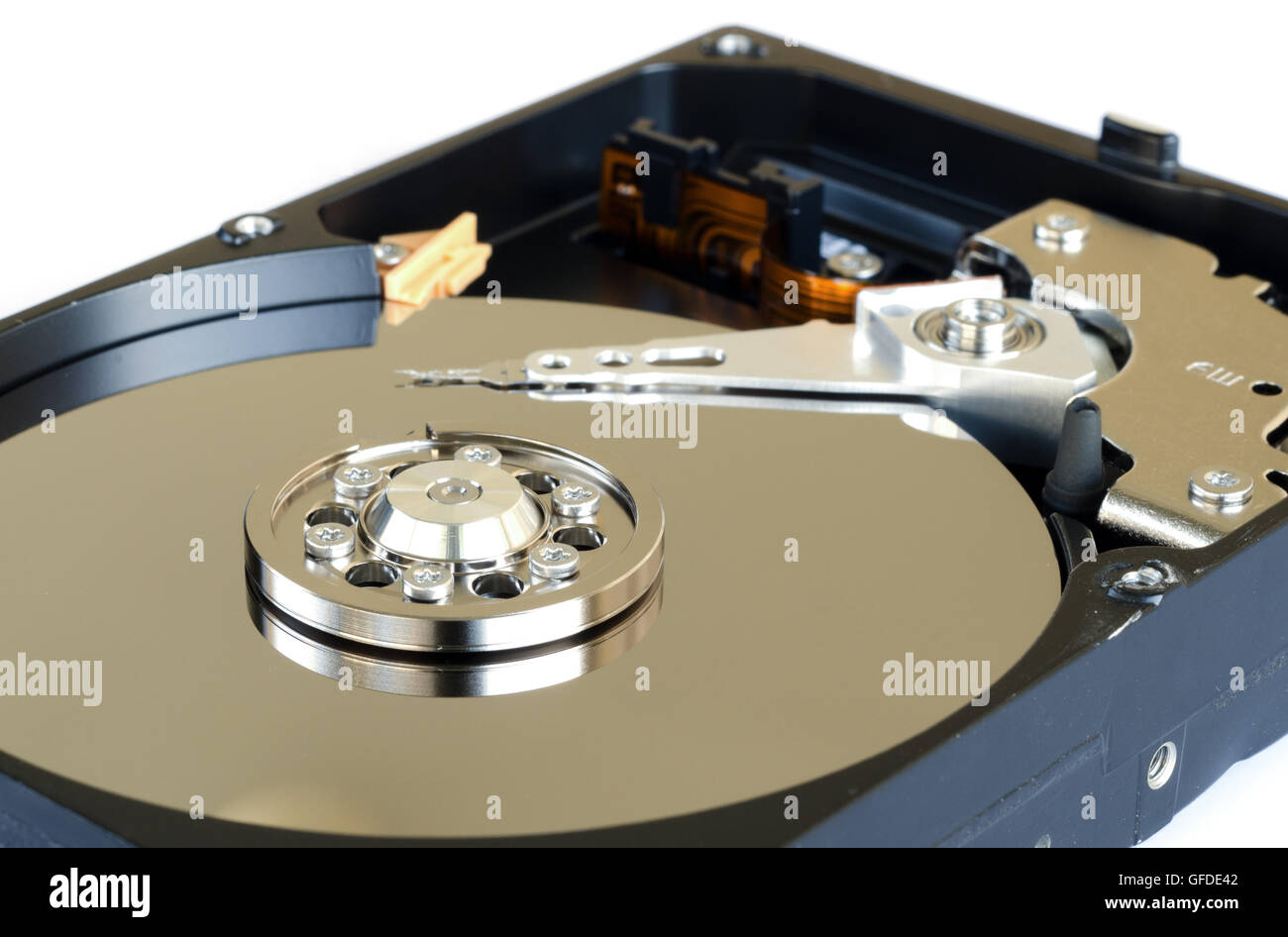 hard disk drive isolated on white background Stock Photo - Alamy