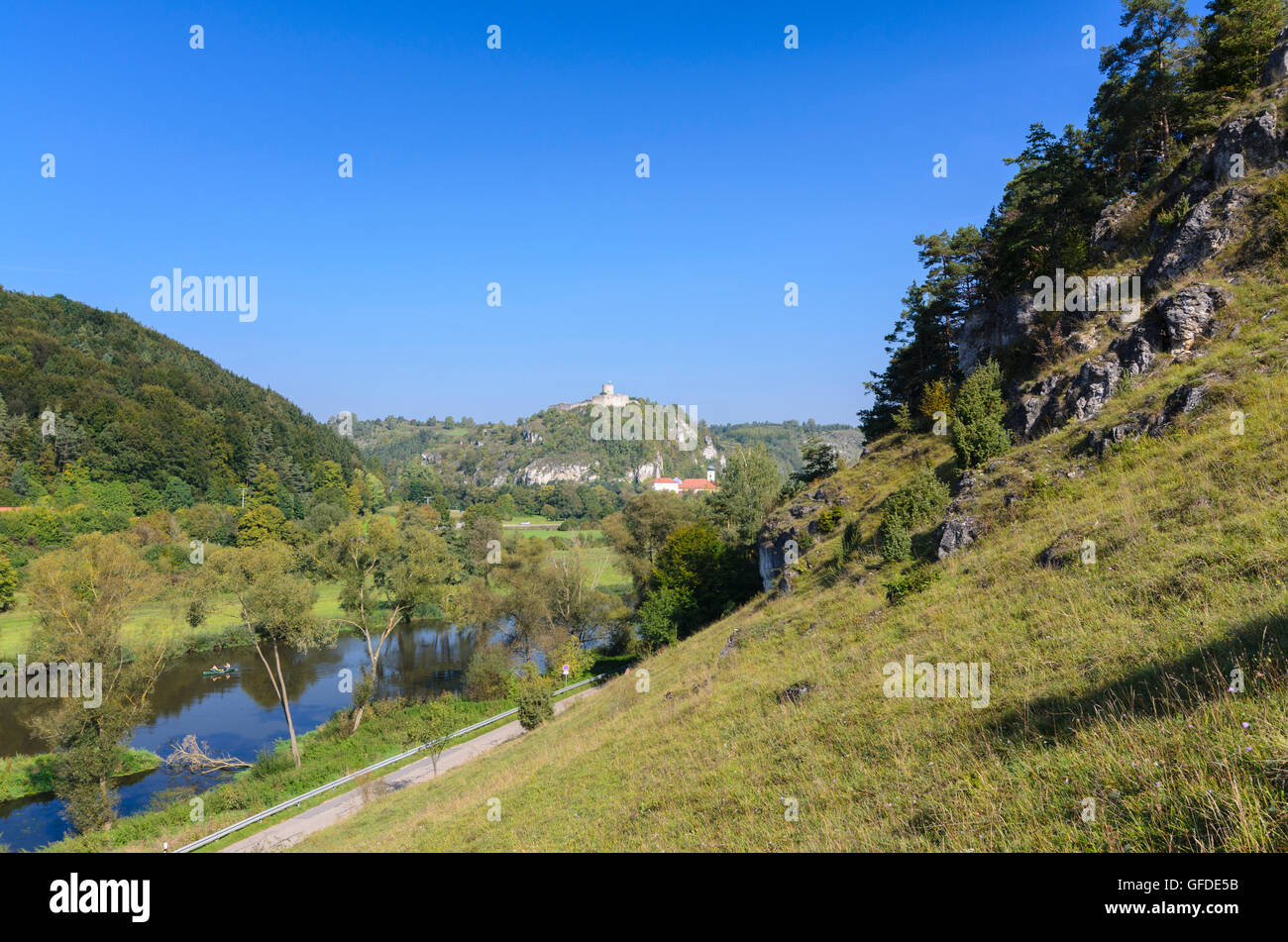 Kallmünz: River Naab and Kallmünz Castle, Germany, Bayern, Bavaria ...