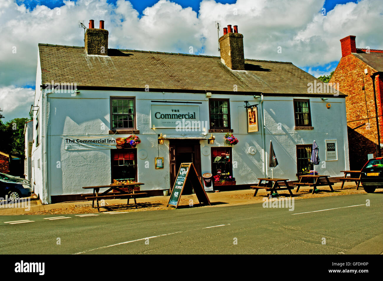 The Commercial Pub, Easingwold, Yorkshire Stock Photo - Alamy