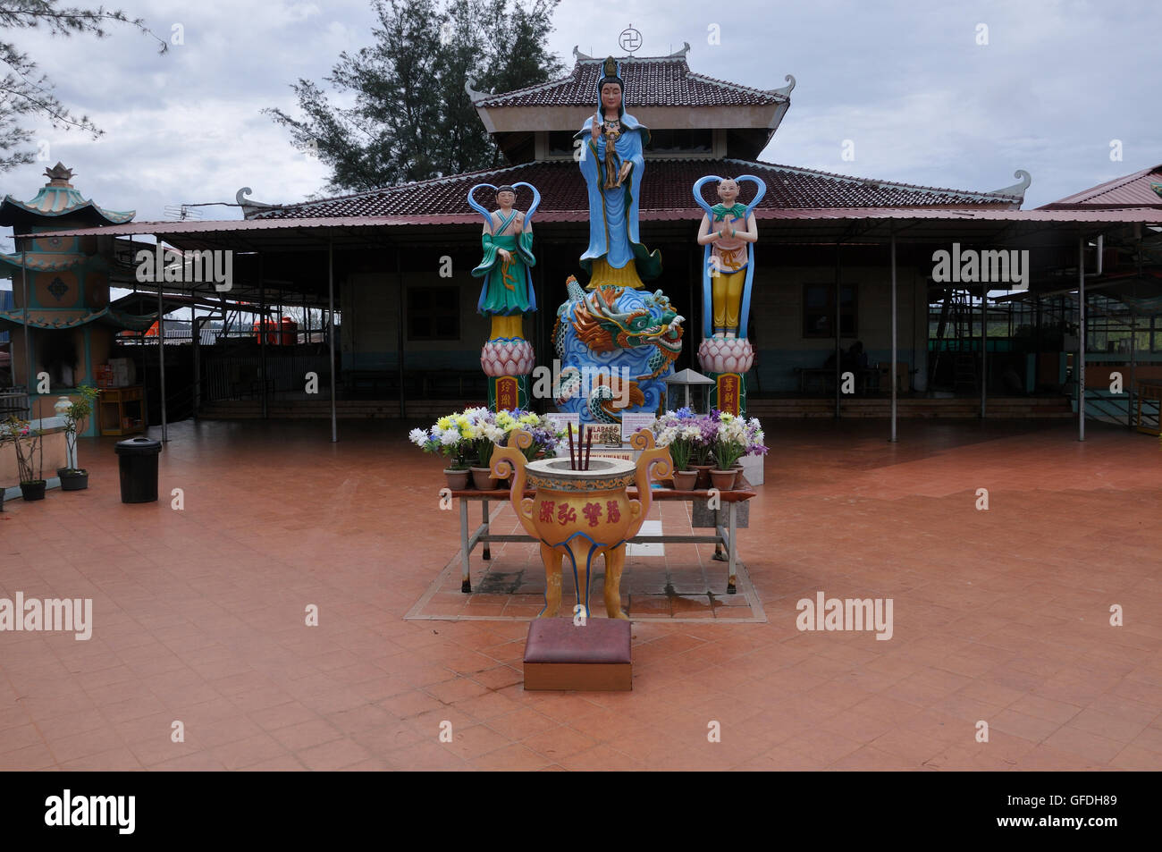 Temple on Galang Island, Indonesia Stock Photo - Alamy